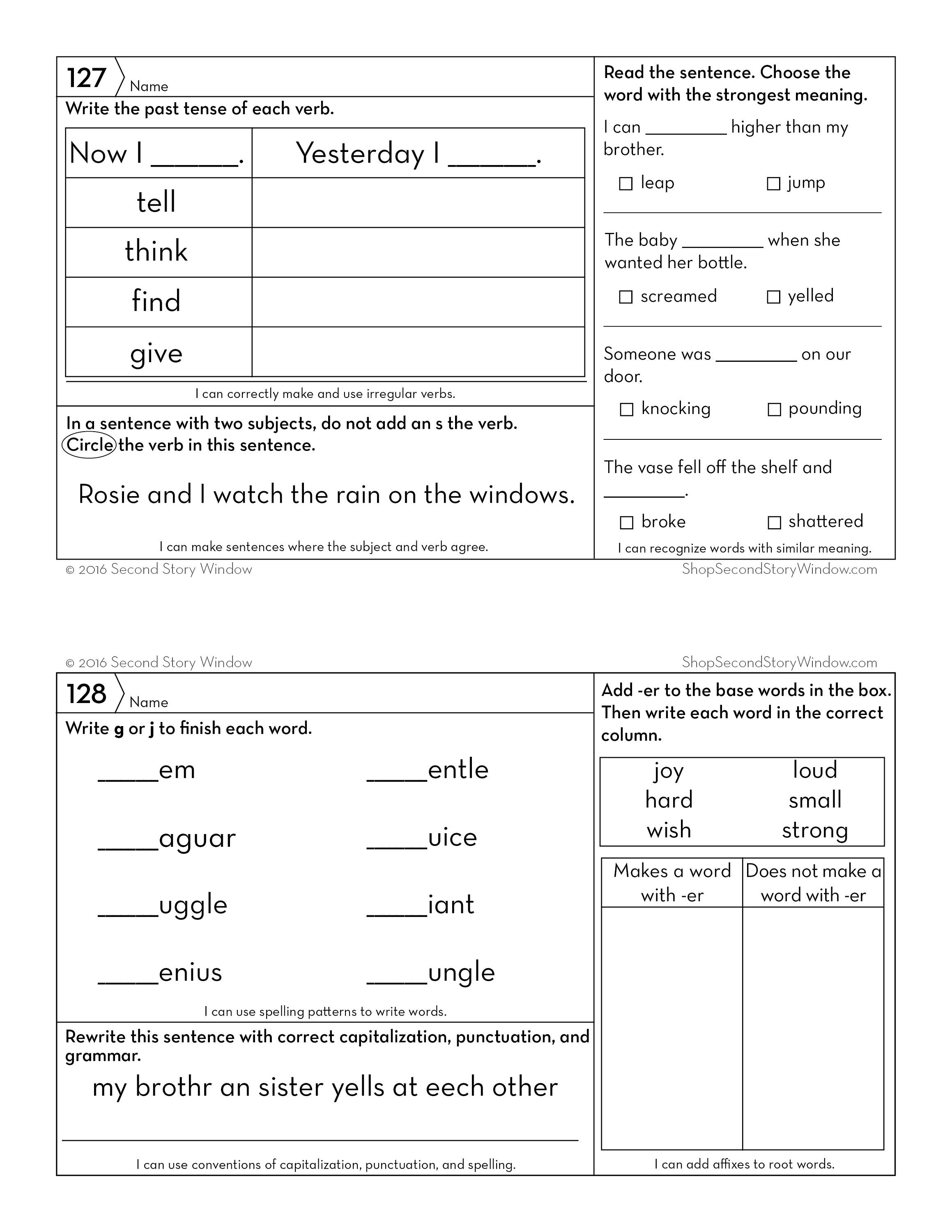 3rd Grade Math and Reading Homework, Educational Activity, Home ...