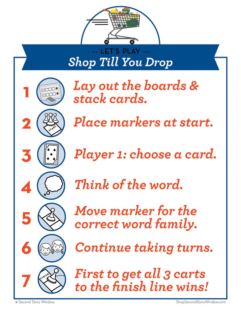 Shop Till You Drop Game Short Vowel Phonics Letter Sound - Etsy