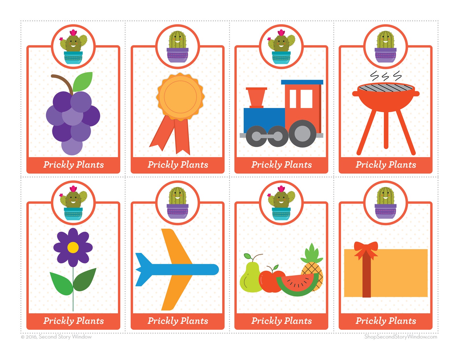 Prickly Plants Game - Phonics Blends Letter Sound Printable Game ...