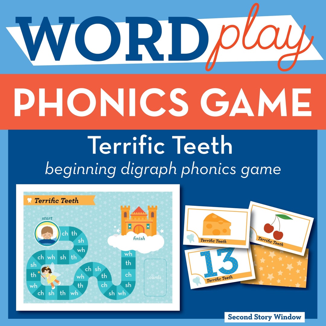 Terrific Teeth Game - Phonics Digraph Letter Sound Printable Game ...