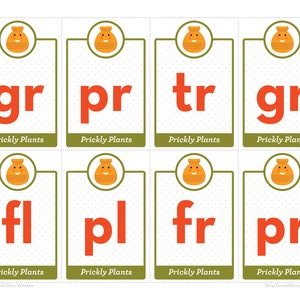 Prickly Plants Game - Phonics Blends Letter Sound Printable Game ...