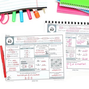 5th Grade Math & Reading Worksheets for Daily Practice, Homeschool, and ...