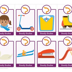 Sneaky Snakes Game - Phonics Blends Letter Sound Printable Game ...