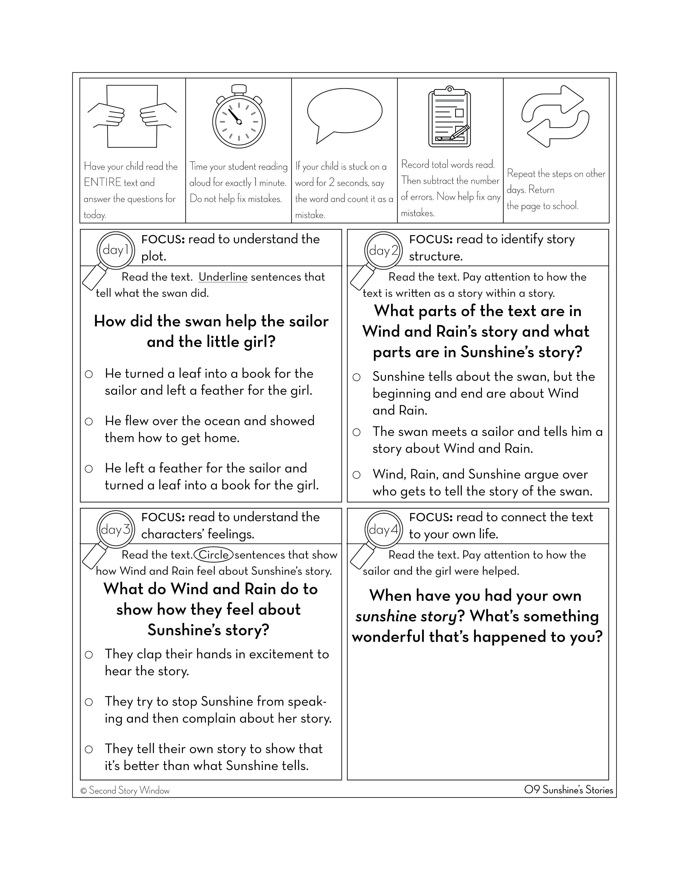 4th Grade Reading Fluency and Comprehension Passages (digital Download ...