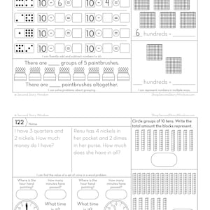 2nd Grade Math and Reading Homework, Educational Activity, Home ...