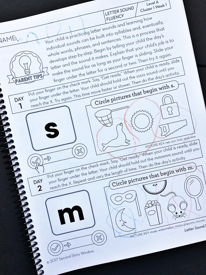 Letter Sounds, ABC Alphabet Fluency Practice for Homework or Homeschool ...