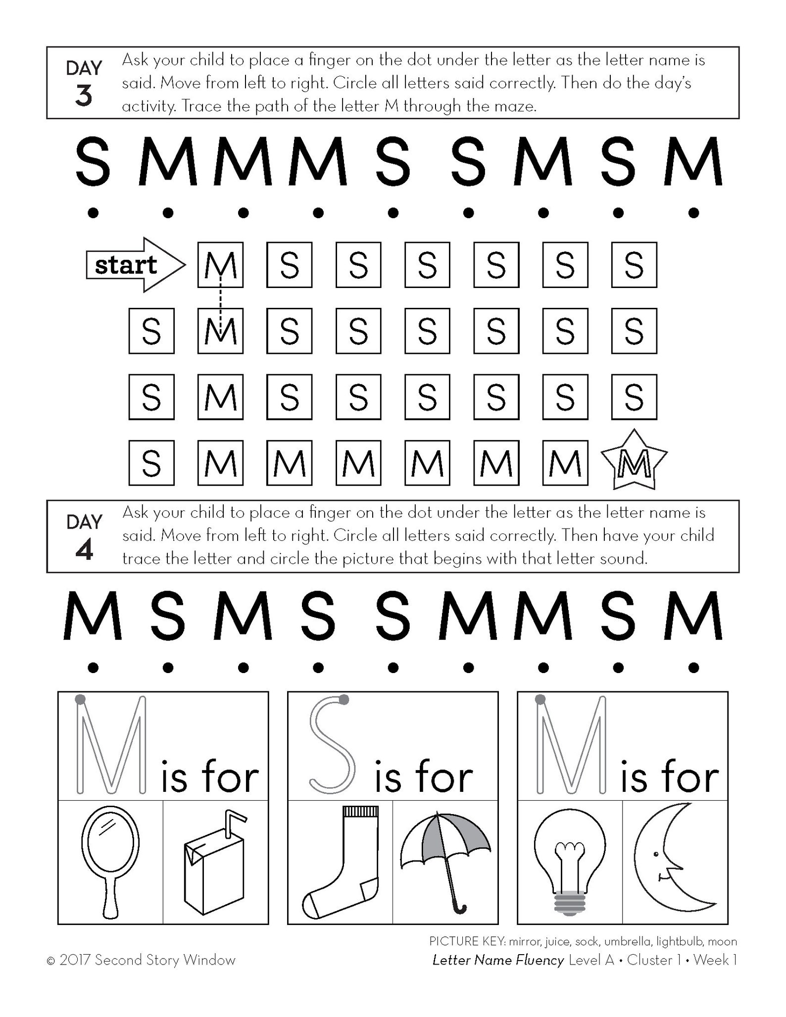 Letter Names, ABC, Alphabet Fluency Practice for Homework or Homeschool ...