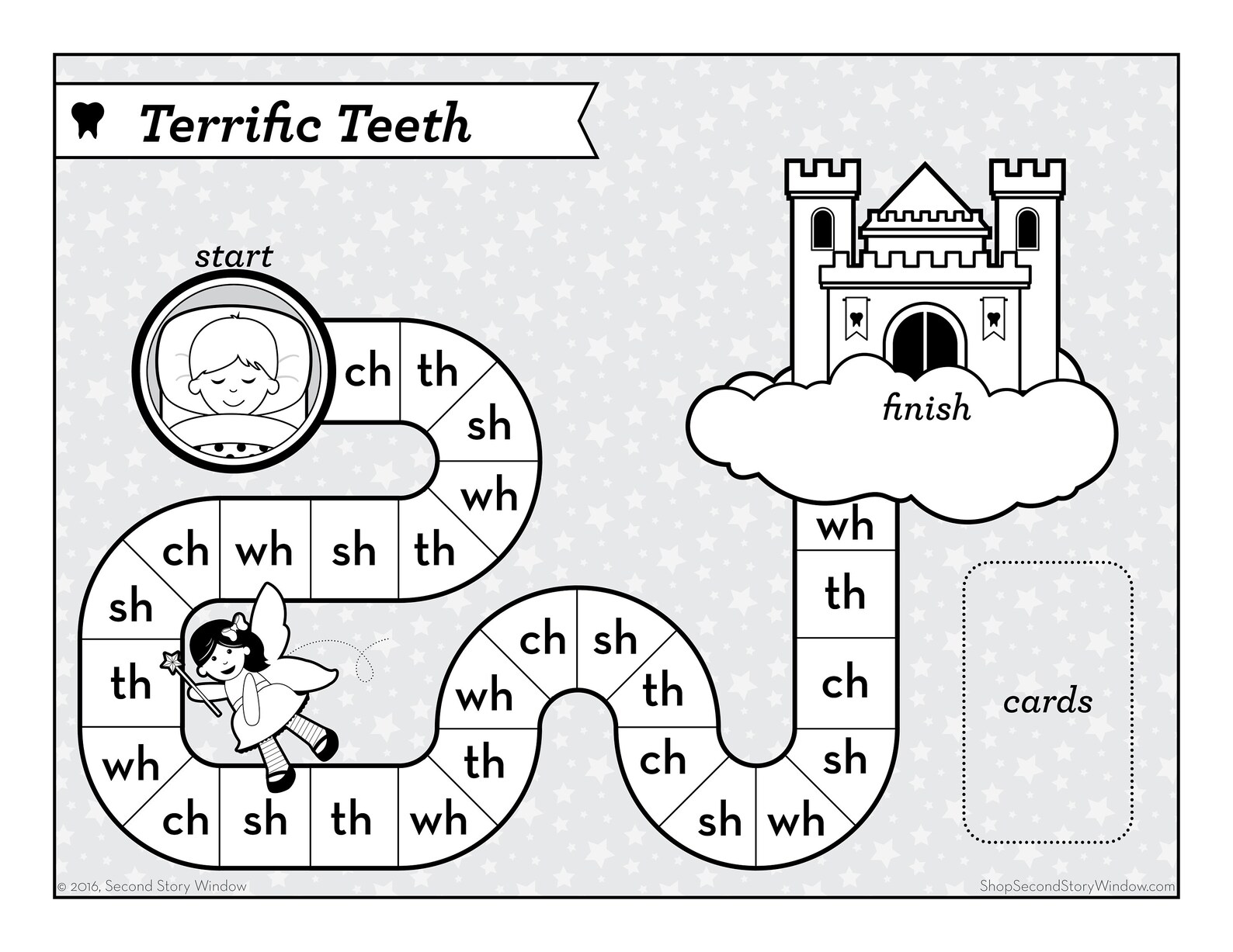 Terrific Teeth Game Phonics Digraph Letter Sound Printable - Etsy