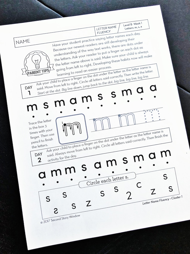 Letter Name Fluency Practice, Alphabet ABC (digital Download) - Etsy