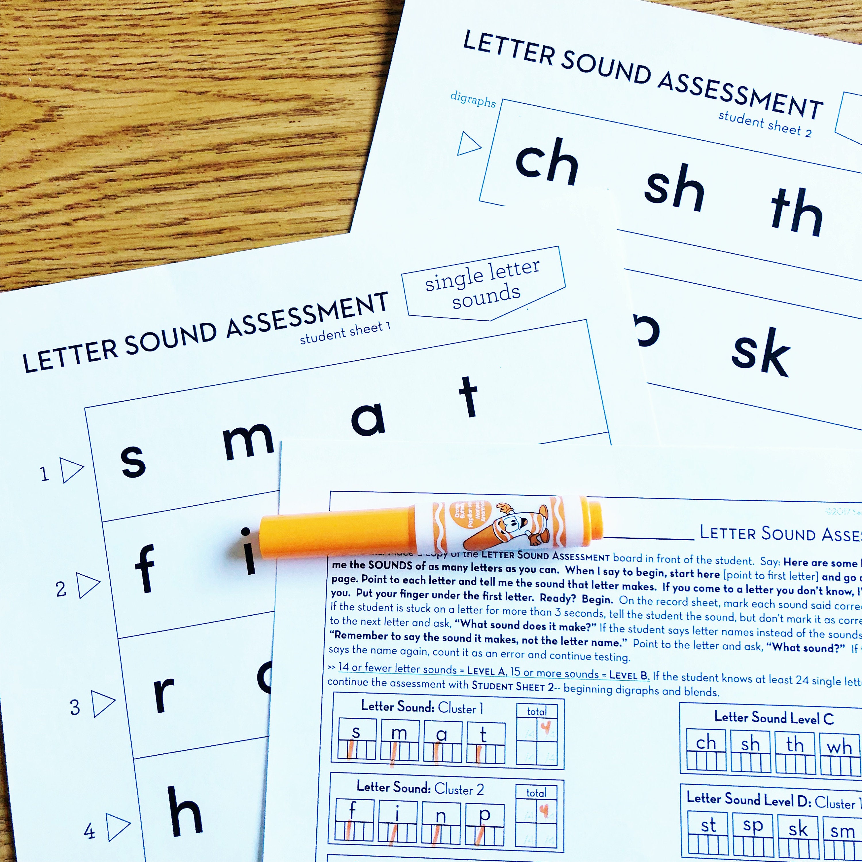 Letter Sounds, ABC Alphabet Fluency Practice for Homework or Homeschool ...