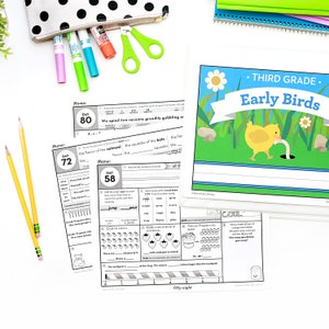 3rd Grade Daily Spiral Review Worksheets, Educational Activity, Home ...