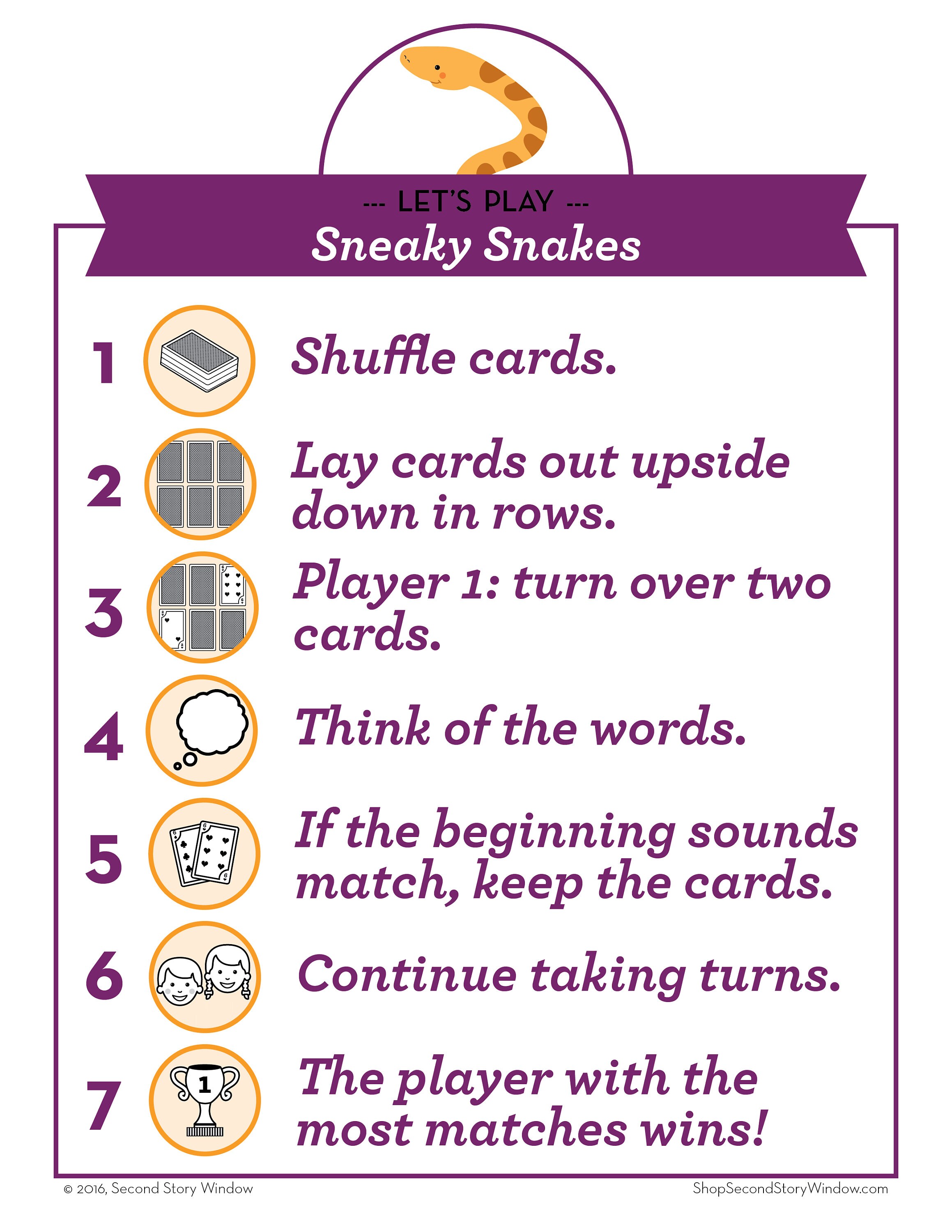 Sneaky Snakes Game Phonics Blends Letter Sound Printable - Etsy