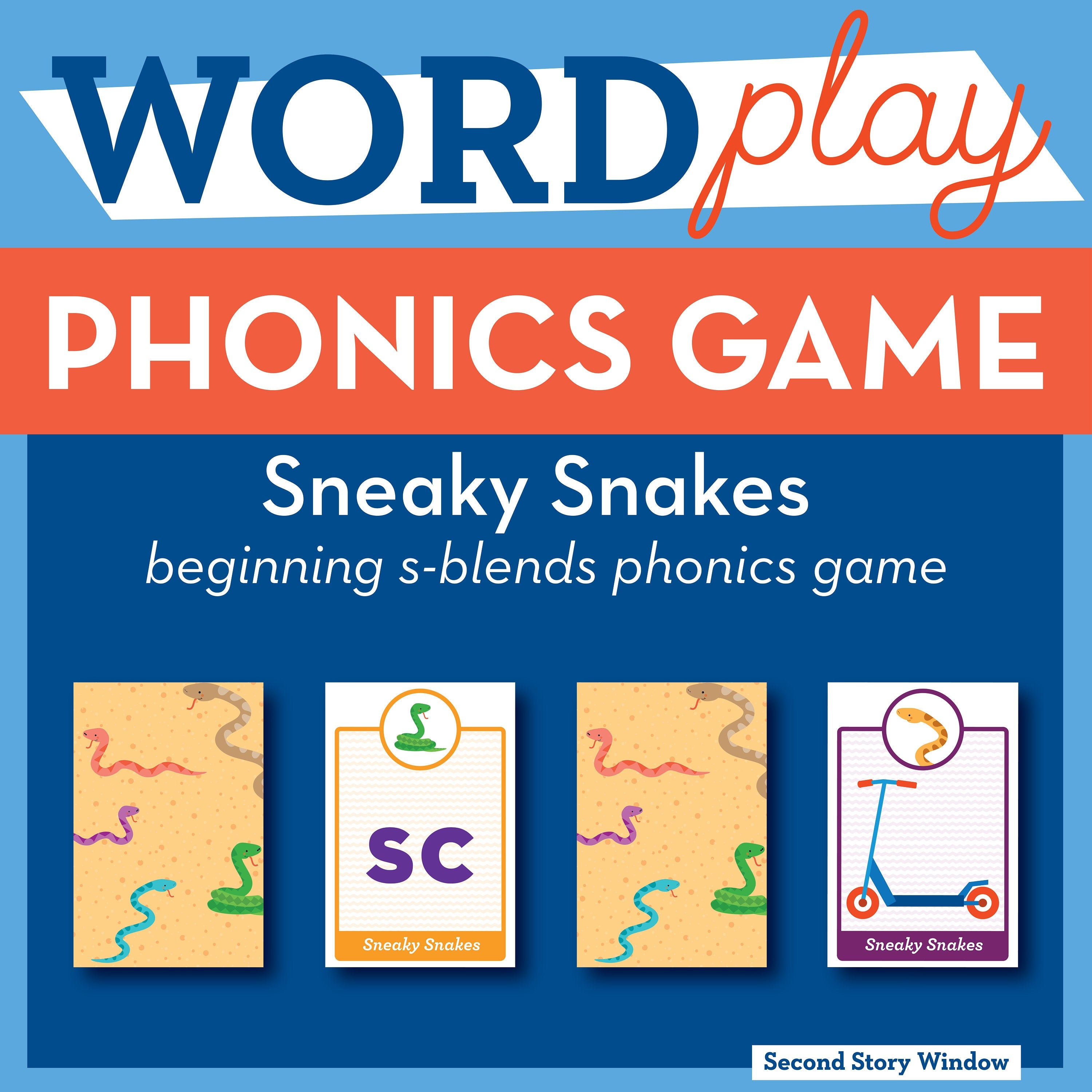 Sneaky Snakes Game Phonics Blends Letter Sound Printable Game ...