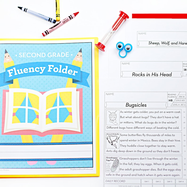 2nd Grade Printable Fluency and Reading Comprehension Passages for ...