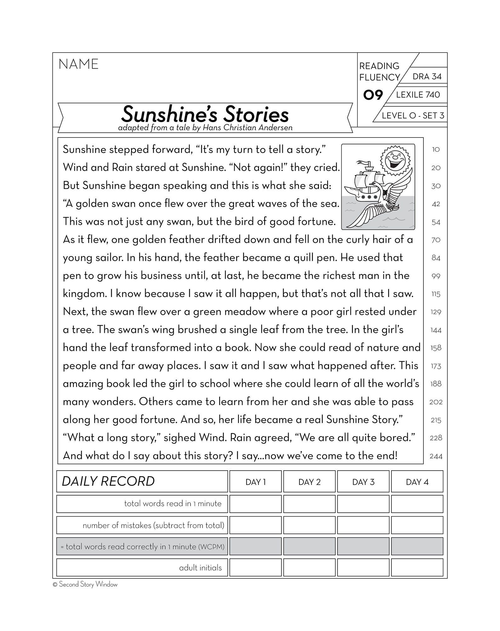 4th Grade Printable Fluency and Reading Comprehension Passages - Etsy India