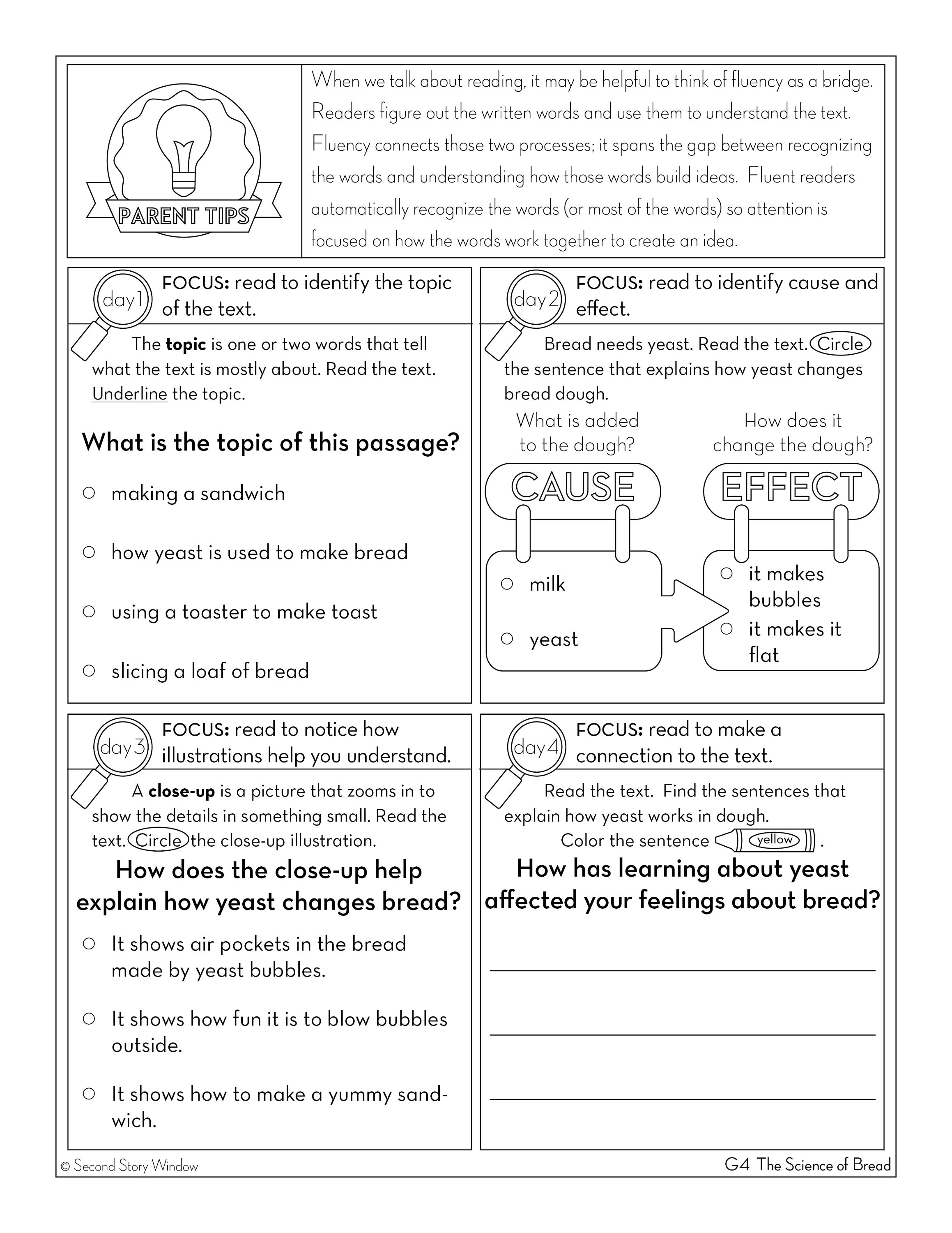 1st Grade Reading Comprehension Fluency Passages Bundle - 36 Weeks, No ...