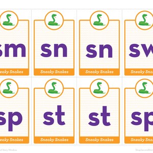Sneaky Snakes Game - Phonics Blends Letter Sound Printable Game ...