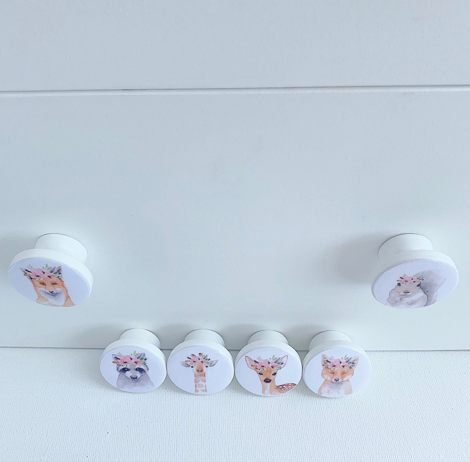 Kids Drawer Knobs With Woodland Animal Designs - Etsy