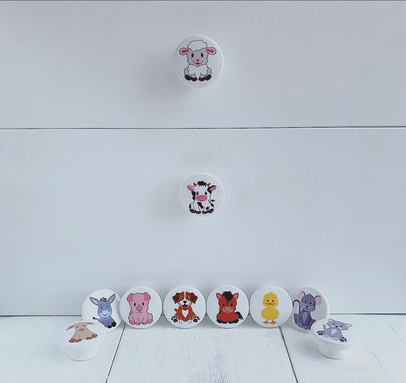 Farm Animal Drawer Knobs Drawer Handles Dresser Pulls | Etsy