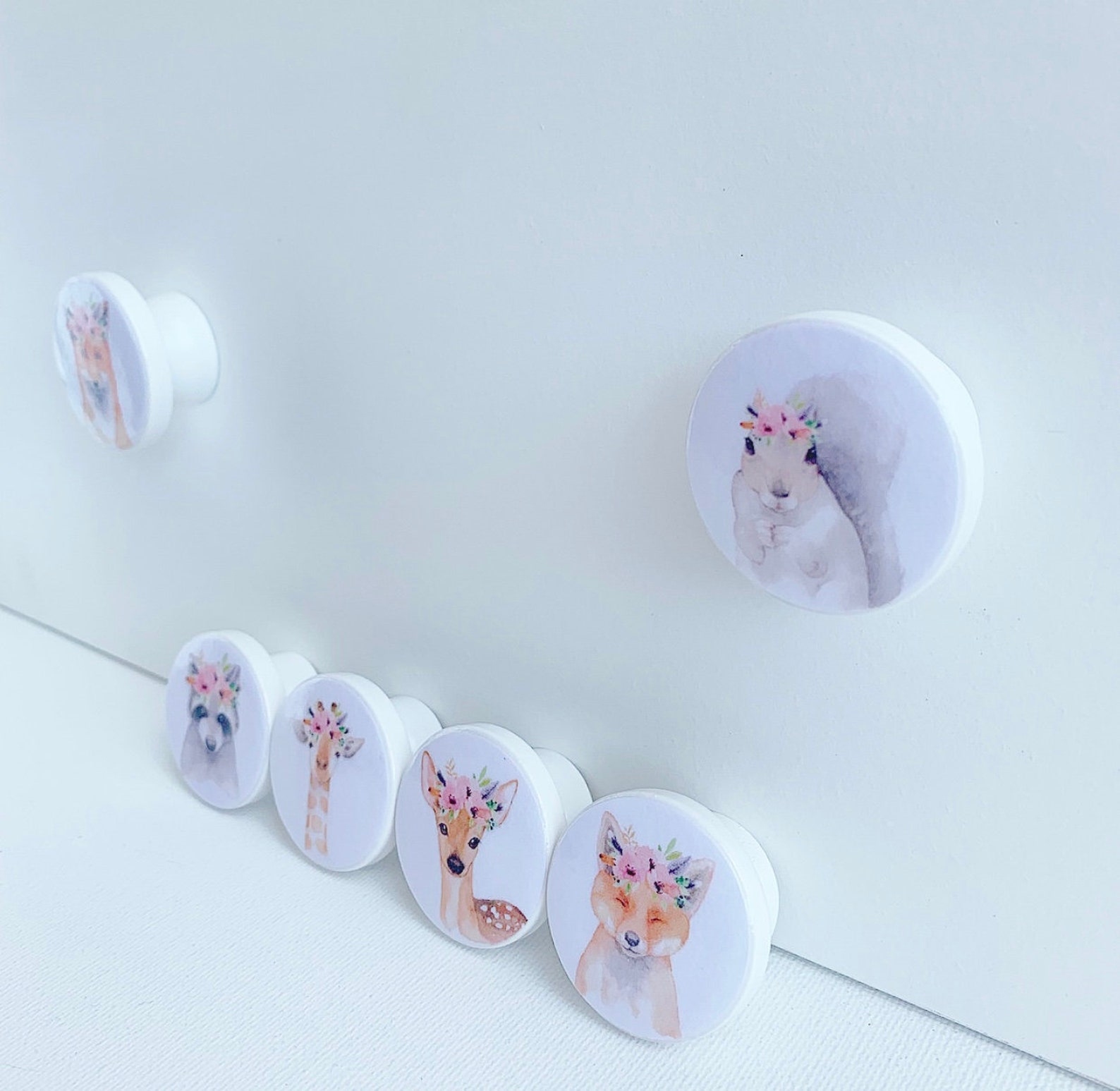 Kids Drawer Knobs With Woodland Animal Designs - Etsy