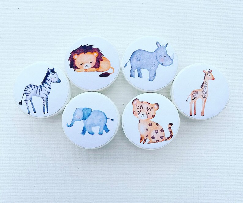 Jungle Animal Drawer Knobs Drawer Handles Dresser Pulls - Etsy