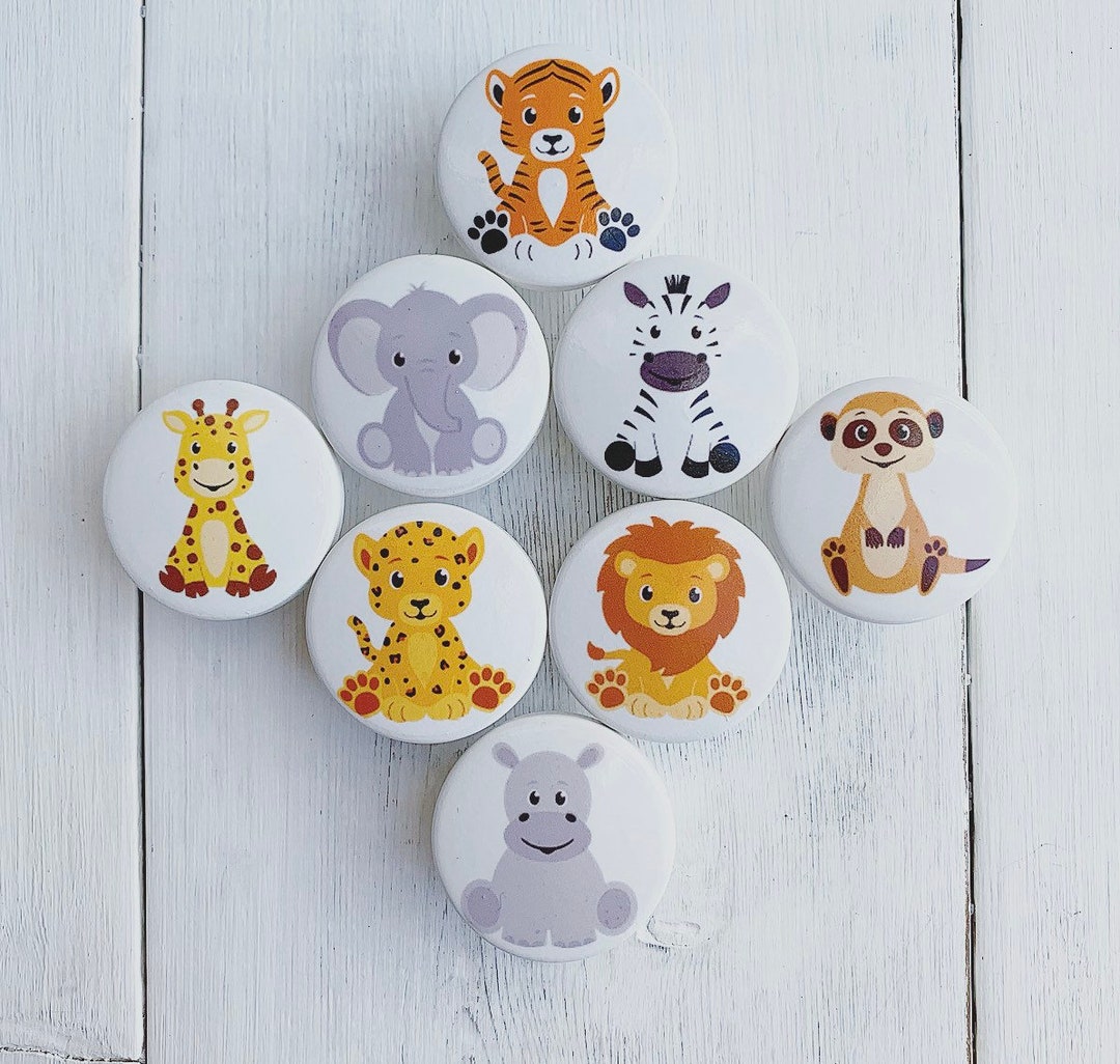 Jungle Animal Drawer Knobs, Drawer Handles, Dresser Pulls, Farmhouse ...