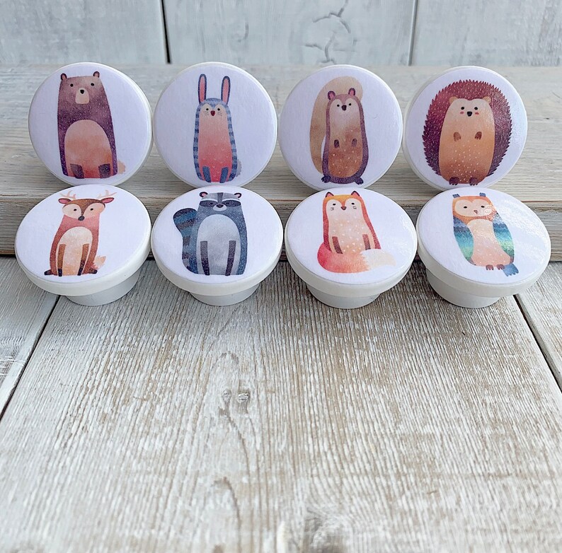 Woodland Animal Drawer Knobs Drawer Handles Dresser Pulls - Etsy