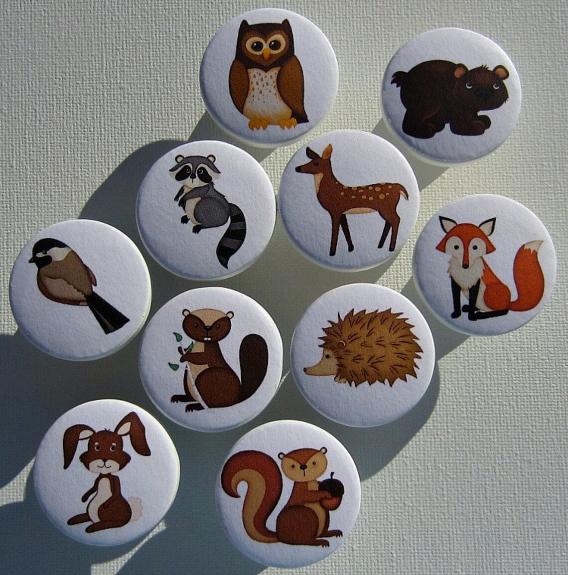 Woodland Animals Fox Drawer Pulls Cabinet Pulls Forest - Etsy