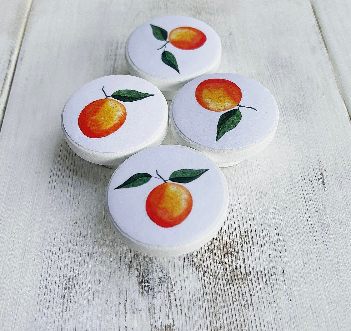 Orange Drawer Knobs Dresser Knobs Door Knobs Nursery Decor - Etsy Canada