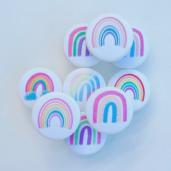 Rainbow Drawer Knob - Etsy