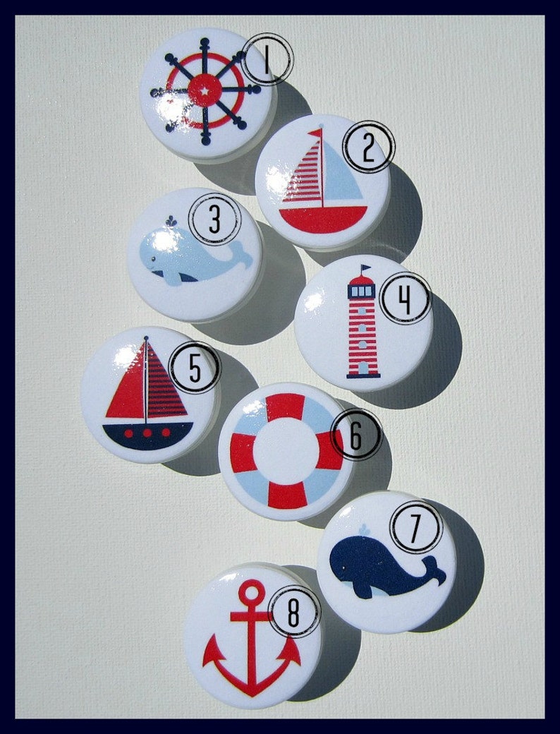 Nautical Drawer Knob Drawer Knobs Nautical Decor Nursery - Etsy