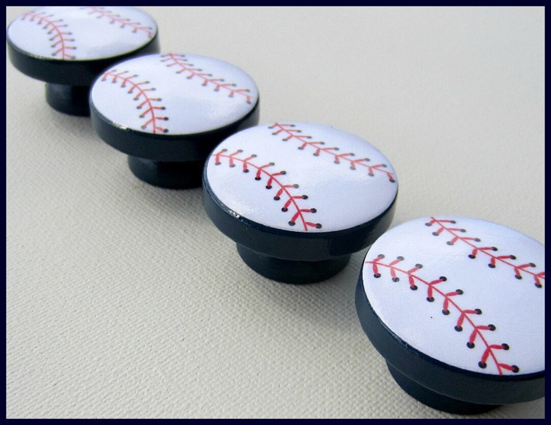 Baseball, Dresser Knob, Drawer Knobs, Bedroom Decor, Door Handles ...