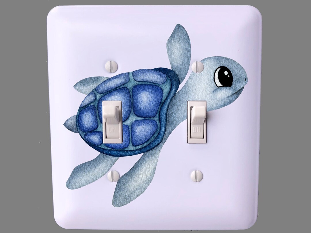 Watercolor Sea Life Light Switch Cover Double Toggle Switch Plate ...