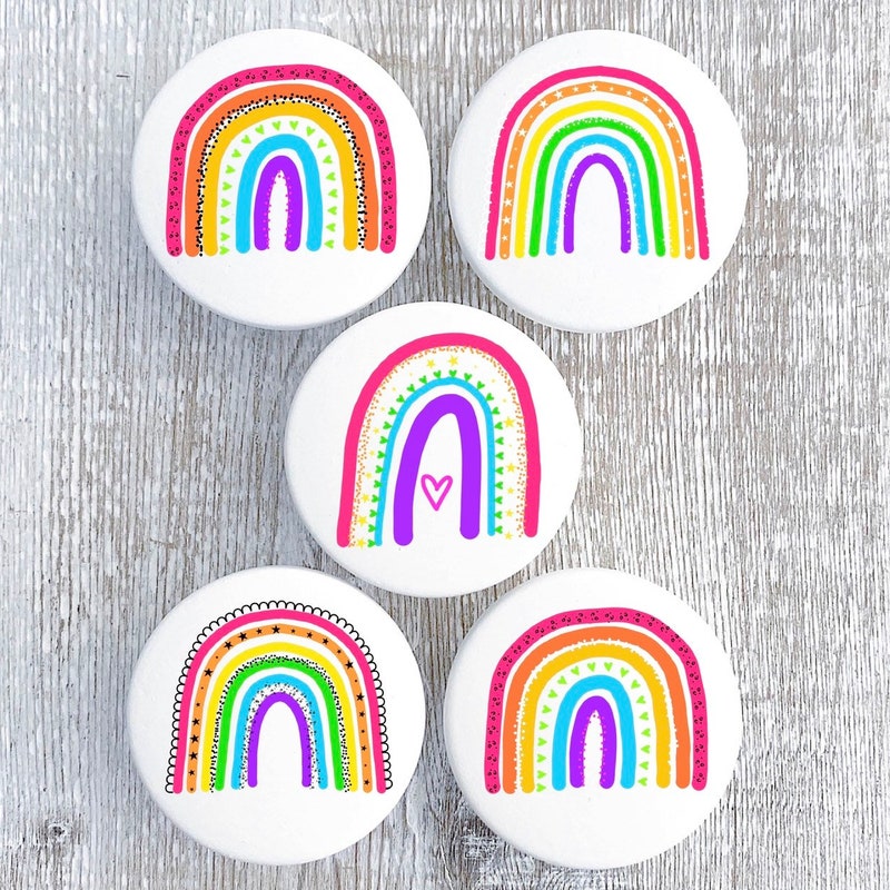 Rainbow Drawer Knob - Etsy