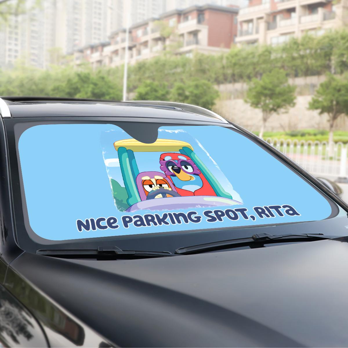 Grannies Sunshade Car, Cartoon Car Sunshade, Bluey Car Sunshade, Bluey ...