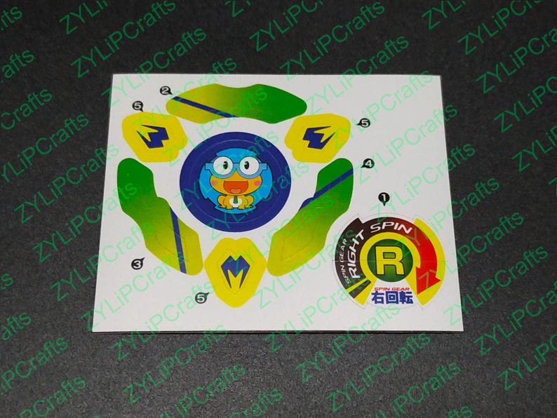 Beyblade Einstein Sticker Sheet - Etsy