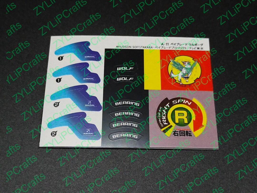 Beyblade Borg Sticker Sheet - Etsy