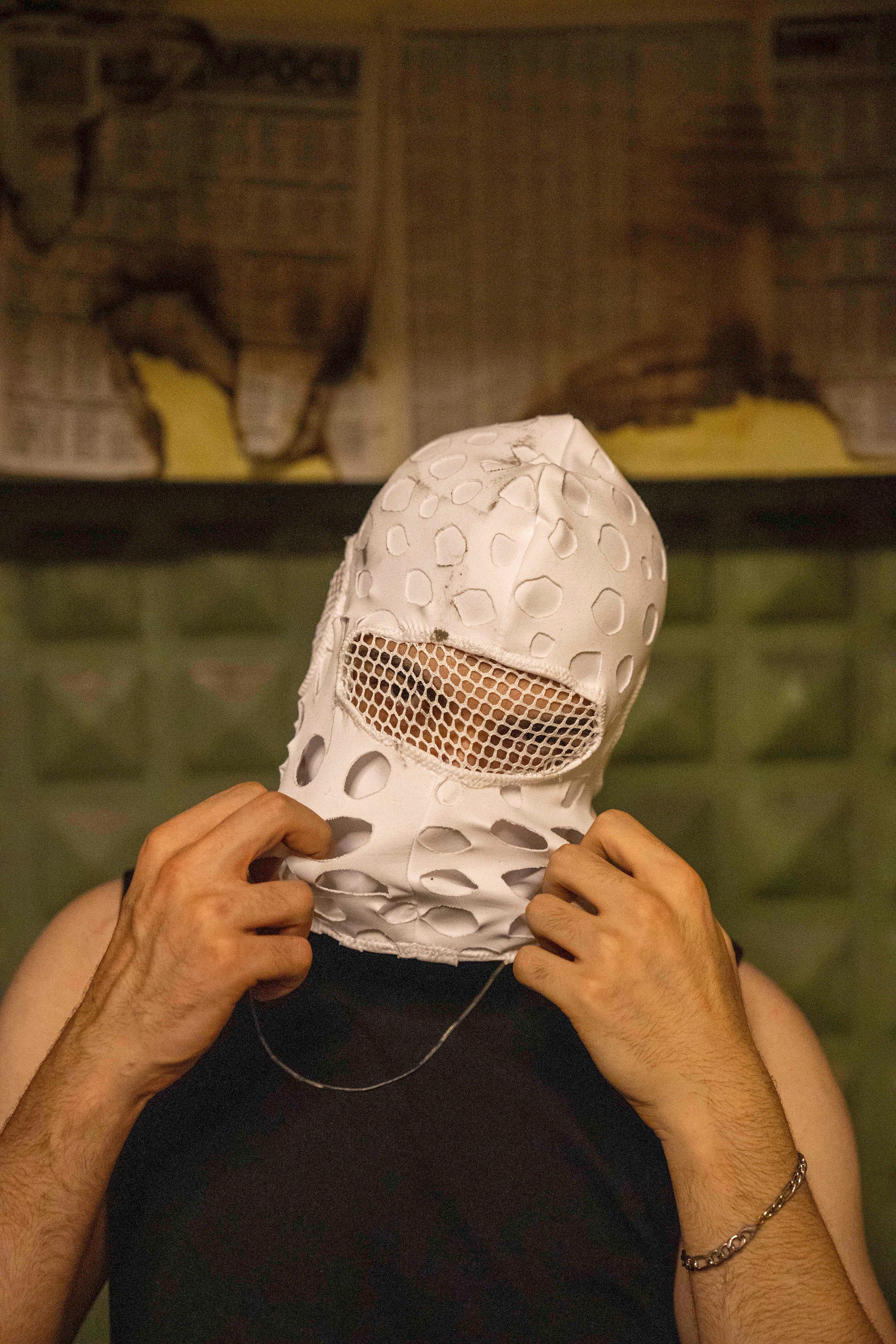 Handmade Fragmented White Balaclava Ski Mask - Etsy