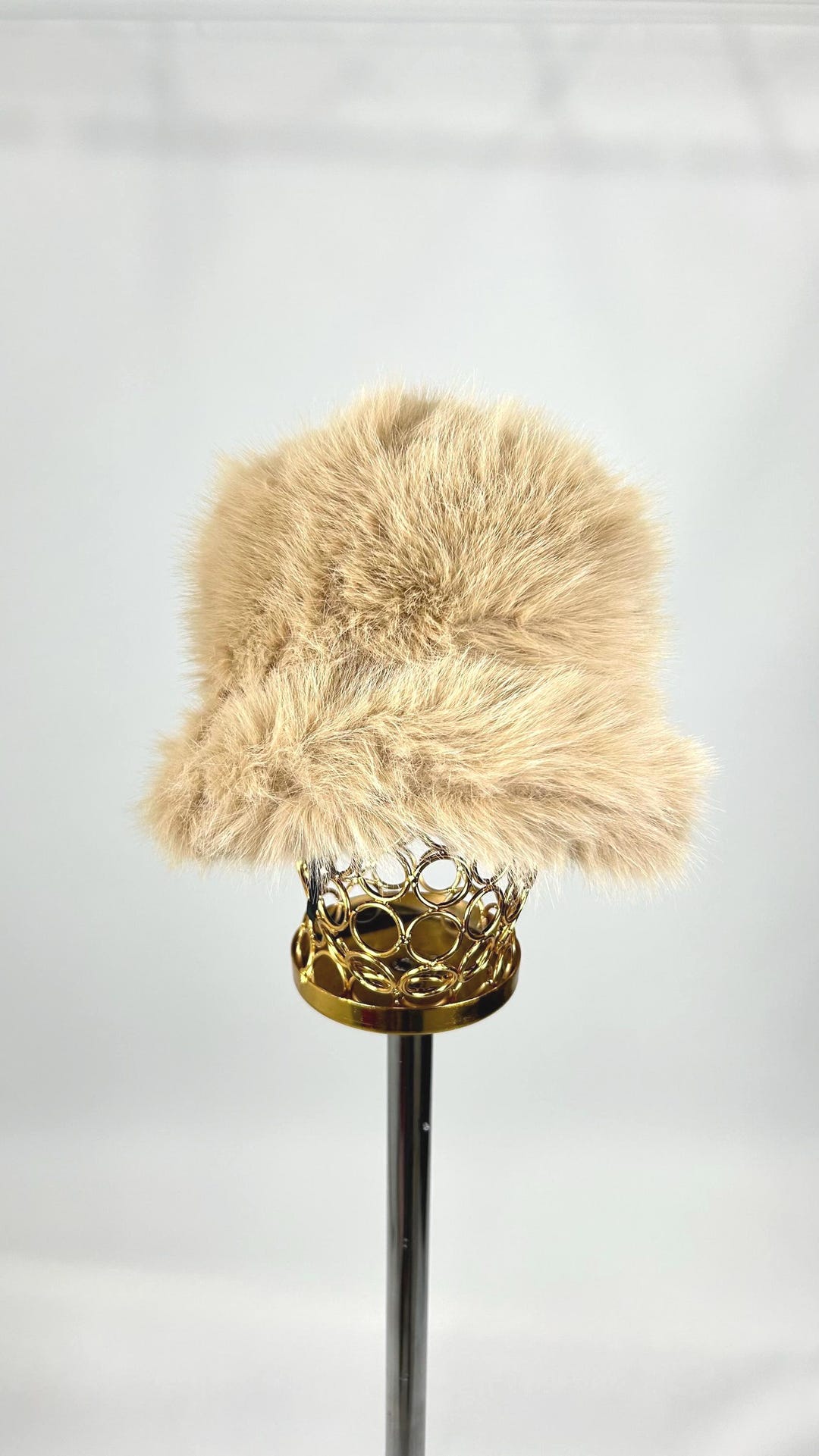 Winter Bucket Hat Fur Cap Bomber Fluffy Plush Furry Multi Color Snow ...