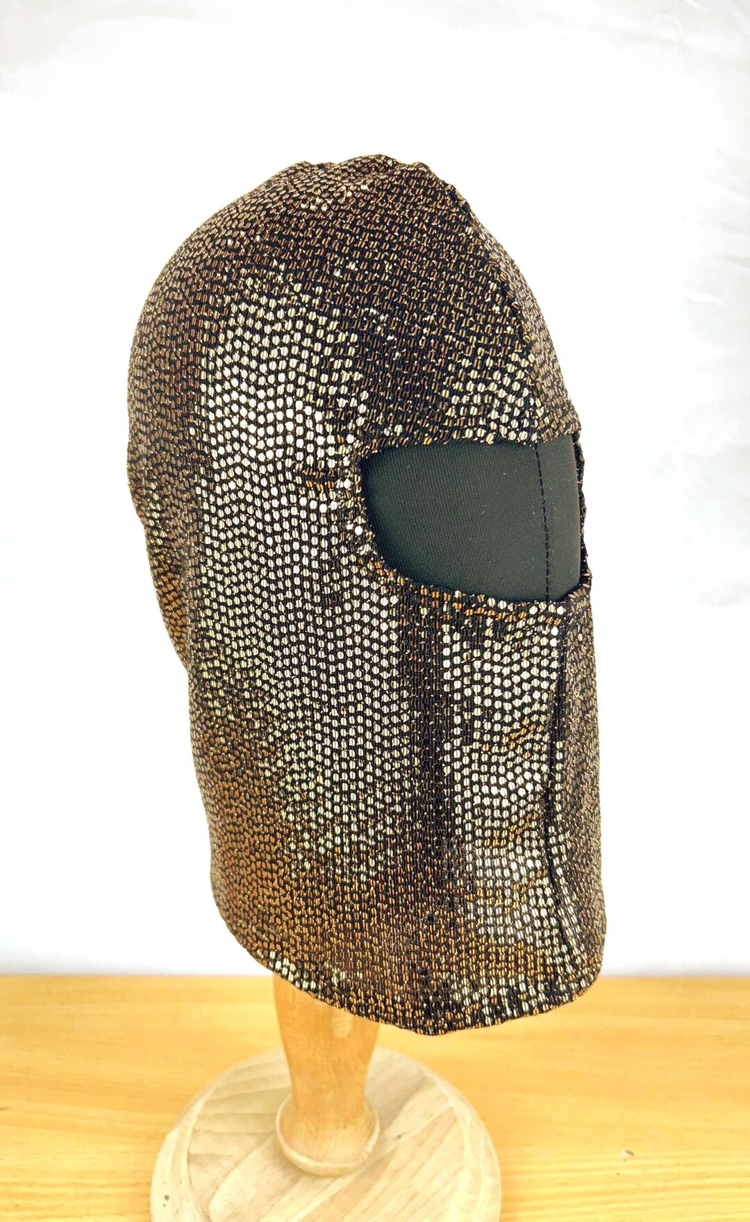 Gold Rich Silvery Shiny Balaclava Handmade Ski Mask Unisex Standart ...