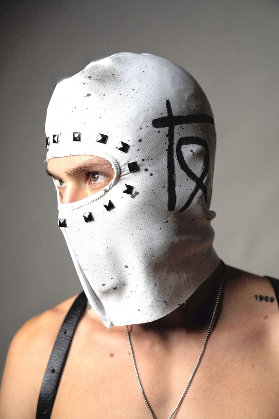 Designer Balaclava Cotton Ski Mask Unisex Japanese Texture Motorcycle ...