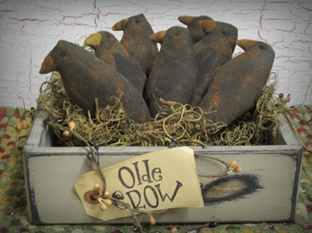 Primitive Crow Bowl Fillers/rustic/primitive/farmhouse/home Decor/crows ...