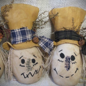 Primitive Fall Scarecrow Bowl Fillers/fapm/fall - Etsy