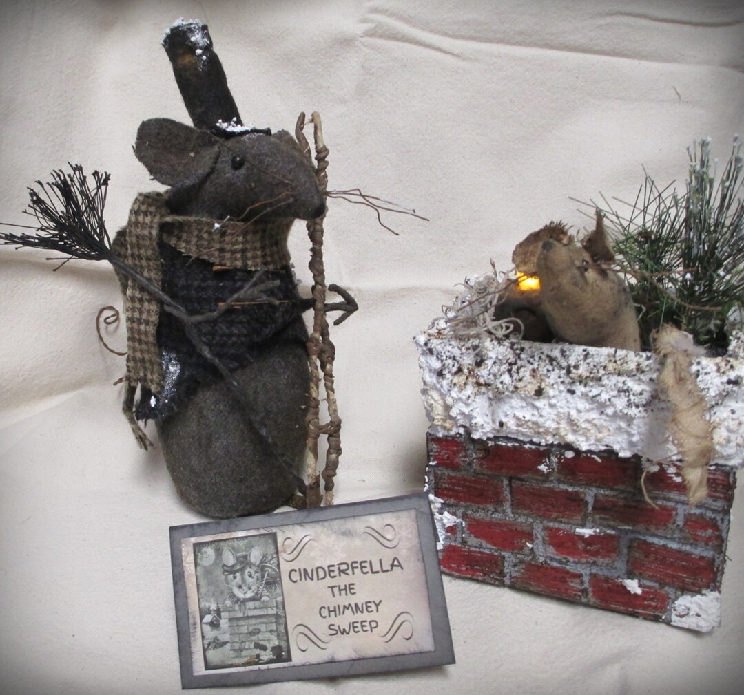 Chimney Sweep Mouse/primitive/fapm/ooak/christmas Decor - Etsy