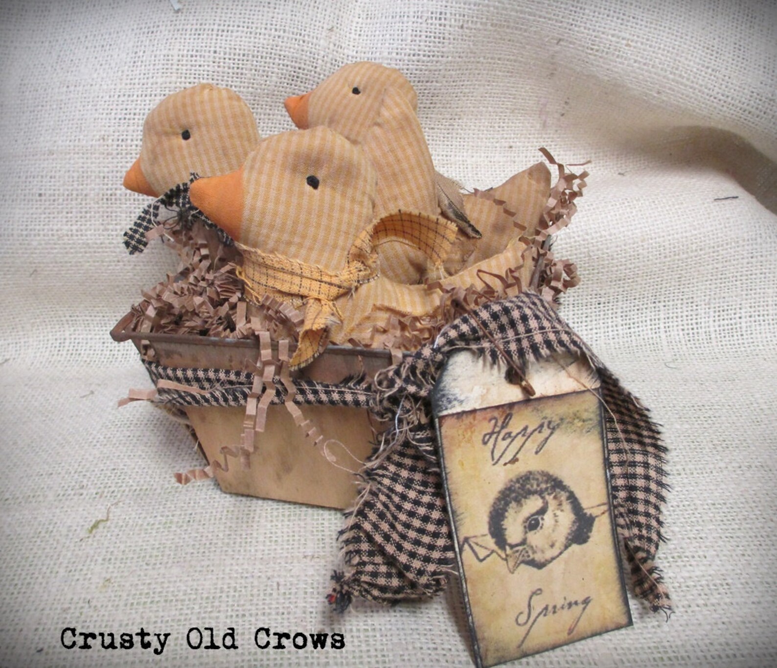 Chicks in Basket/farmhouse Decor/kitchen/spring Chicks/gift | Etsy