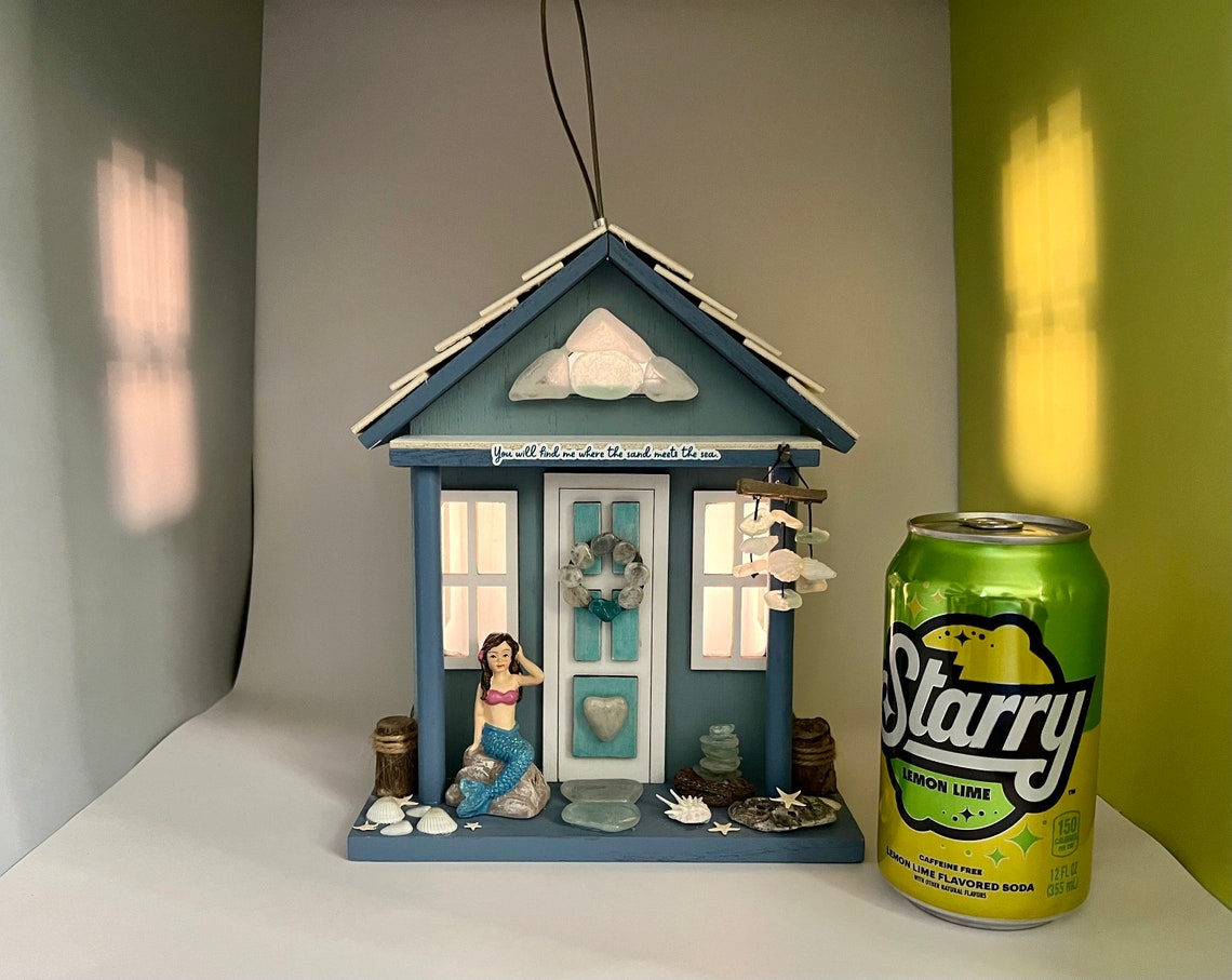 Mermaid Bungalow Birdhouse - Etsy
