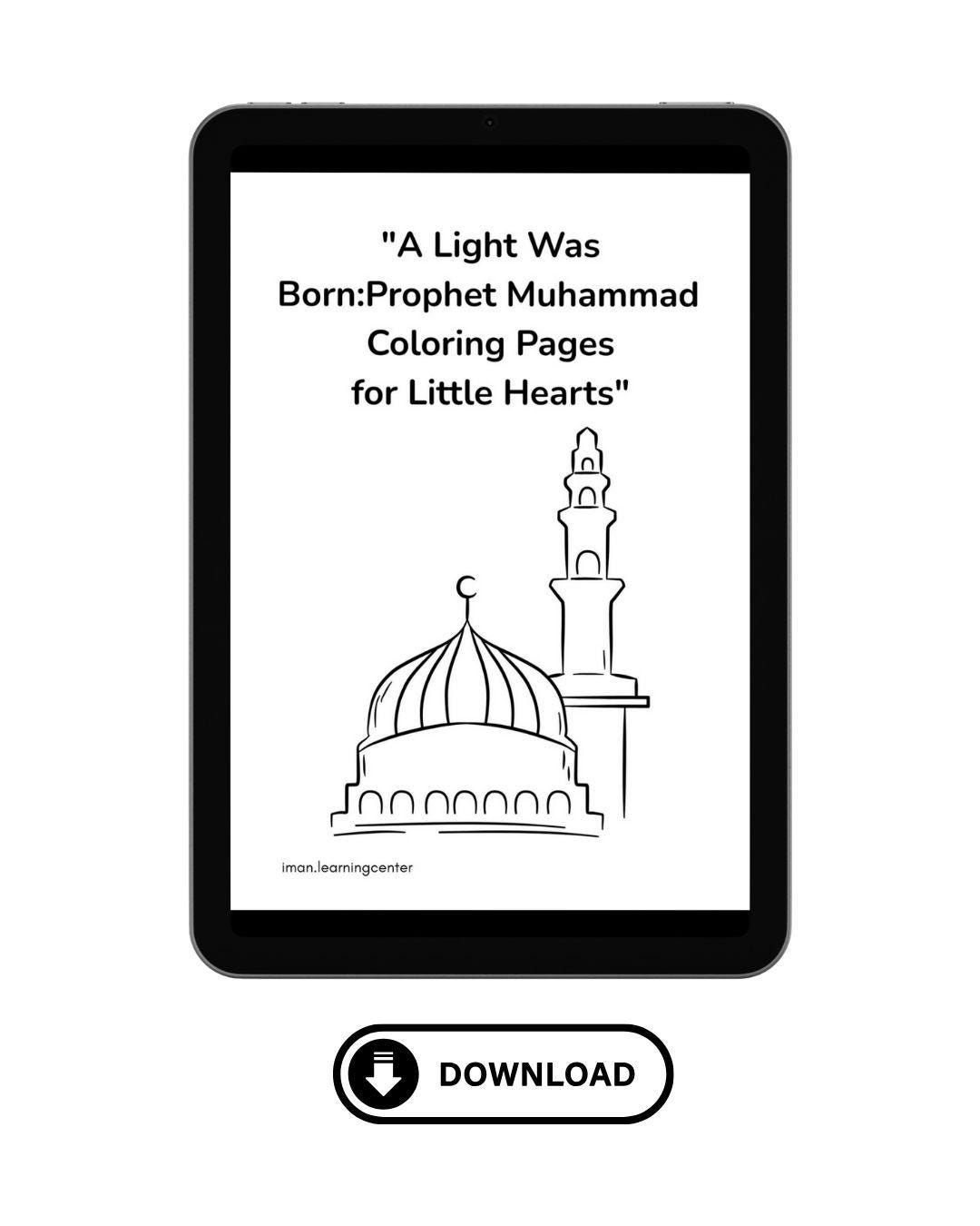 Printable Coloring Pages on the Birth of Prophet Muhammad Ages 3 to 5 ...
