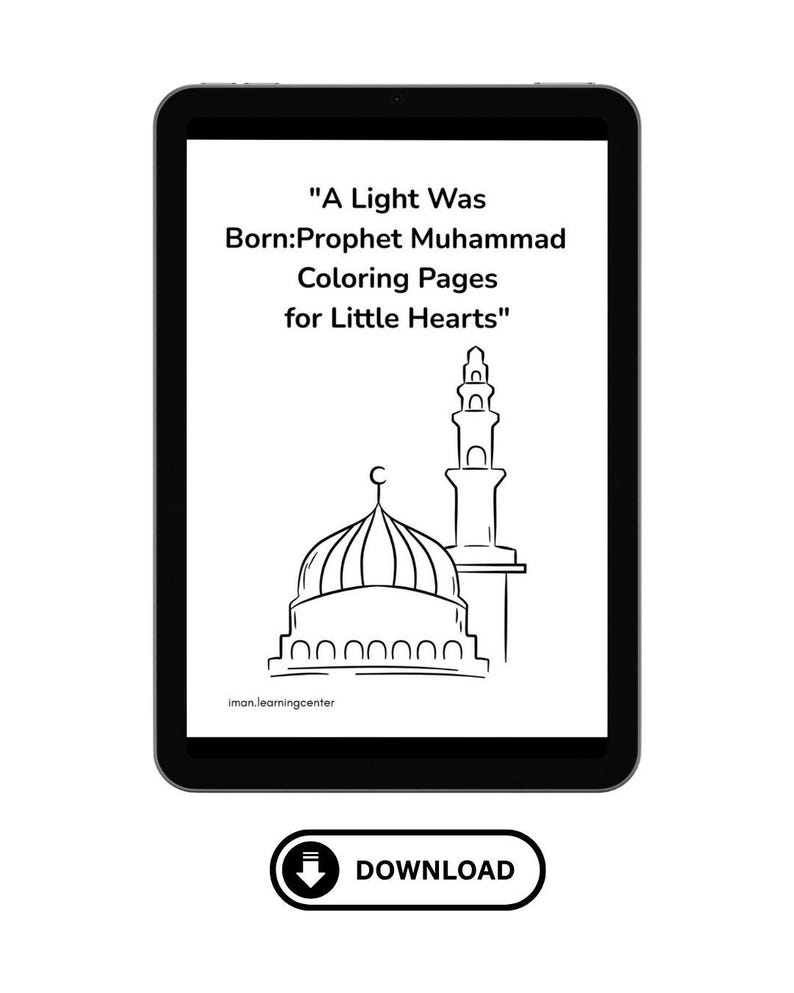 Printable Coloring Pages on the Birth of Prophet Muhammad Ages 3 to 5 ...