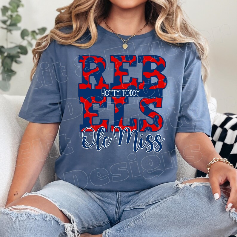 Ole Miss Hotty Toddy Rebels DTF Sublimation PNG - Etsy