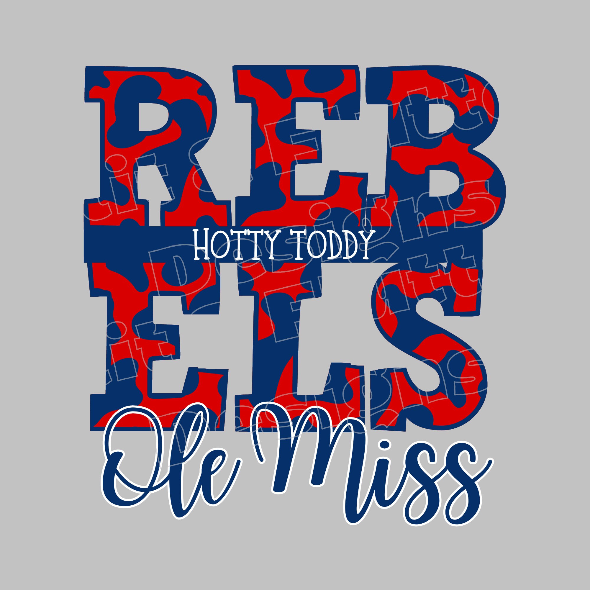 Ole Miss Hotty Toddy Rebels DTF Sublimation PNG - Etsy